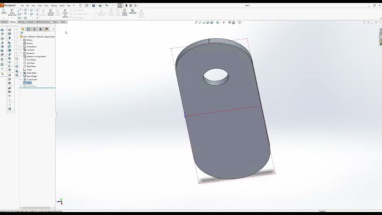 Bystronic, Bysoft 7 Simple Cad idea taken from a drawing to programmed ...