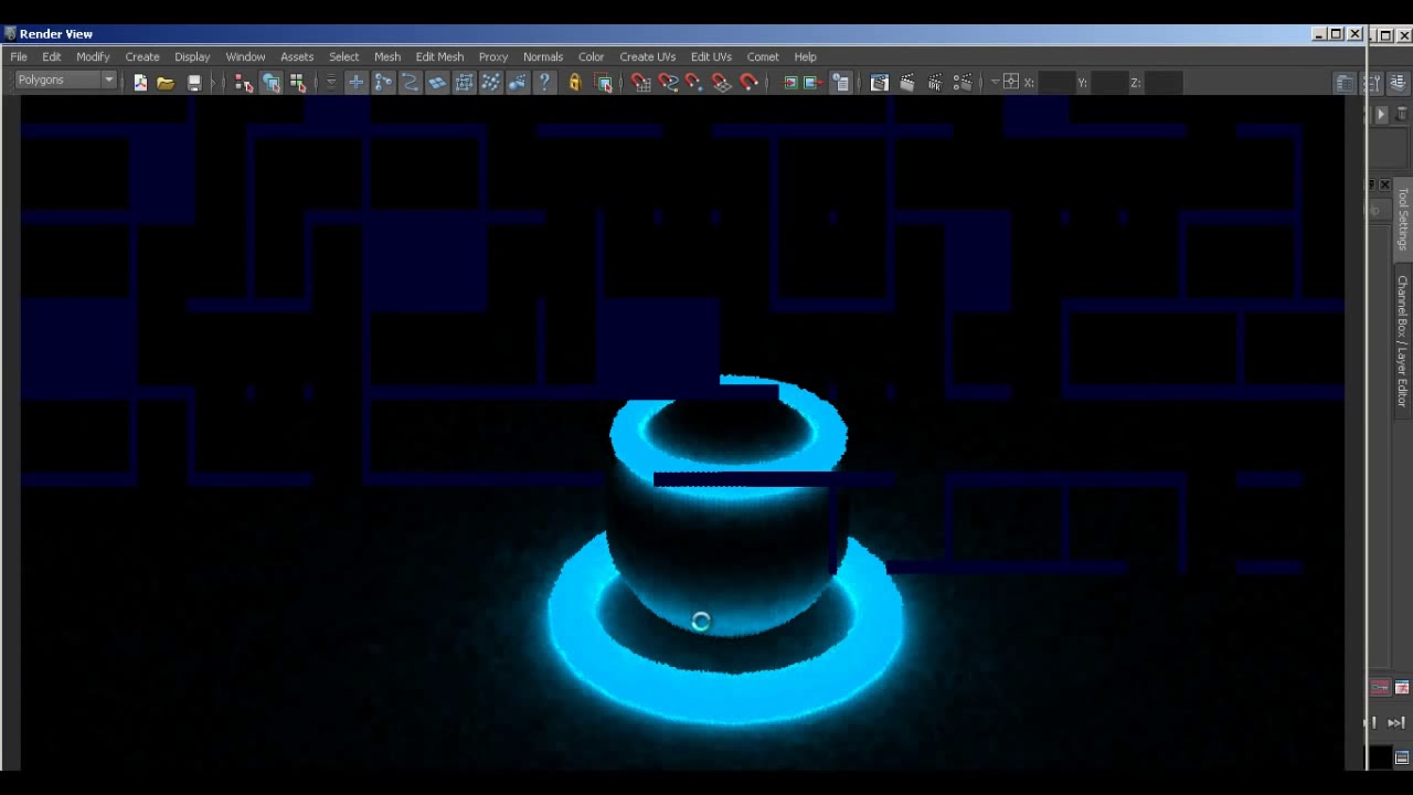 Maya 3D Animation Tutorial (Glow Effect Rendering) - YouTube