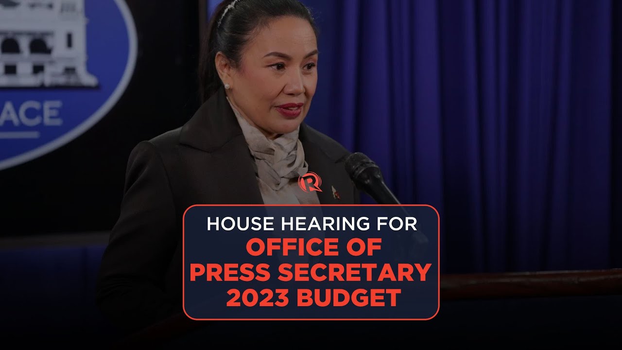 House hearing on the Office of the Press Secretary proposed 2023 budget ...