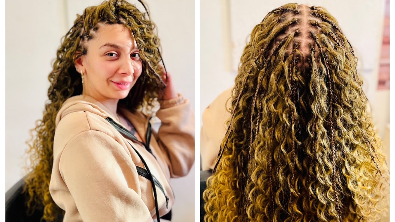 SMALL SIZE BOHO BRAIDS (Codite Afro) - YouTube