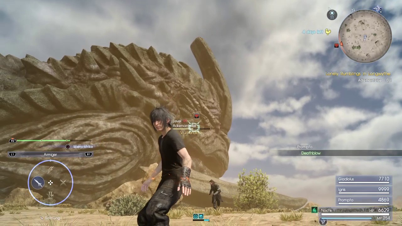 FINAL FANTASY XV Adamantoise How to Fast Kill - YouTube