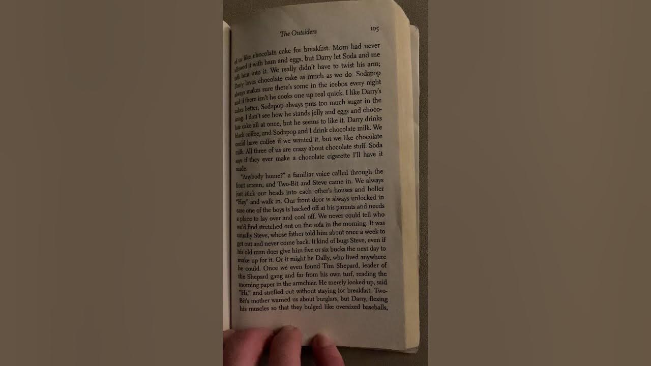 The Outsiders chapter 7 - YouTube