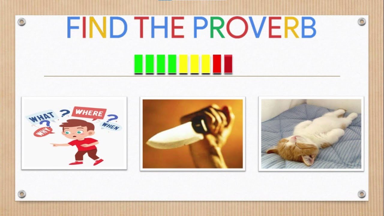 Can you Guess this English proverb by Picture Vol.2 | Picture Riddle ...