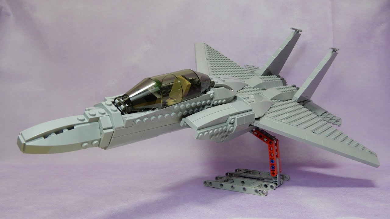 レゴ F-15戦闘機 制作 LEGO F-15 Eagle Aircraft MOC - YouTube