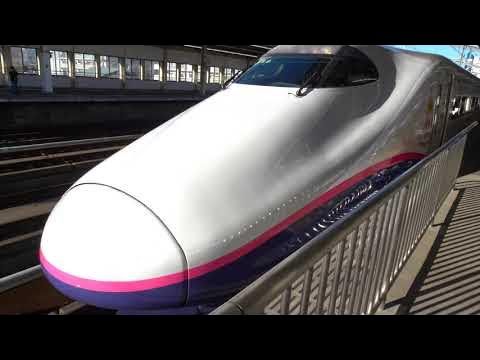 〔4K UHD|cc〕JR東日本・東北新幹線：宇都宮駅、E5系『なすの号』入線シーン×E2系J69編成＊Magical Dream Shinkansen+E3系『やまびこ・つばさ号』入線シーン ...