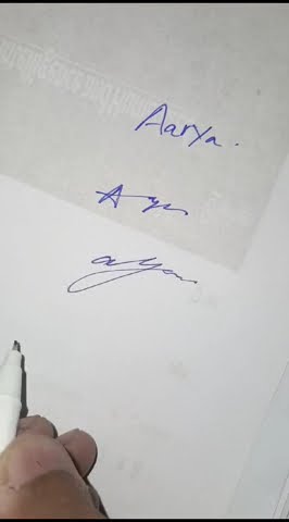 Aarya Name Signature and ideas #namesignature #aarya - YouTube