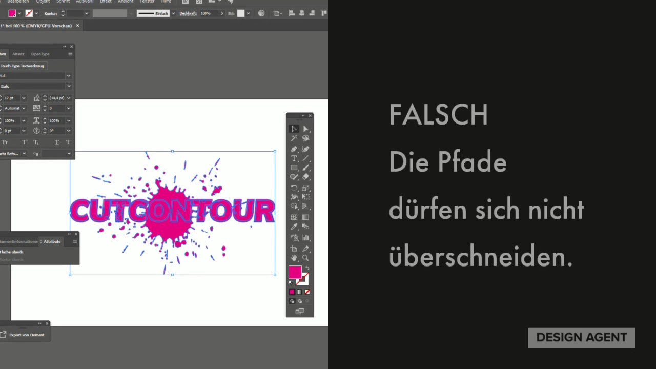 Erstellen einer CutContour Illustrator - YouTube