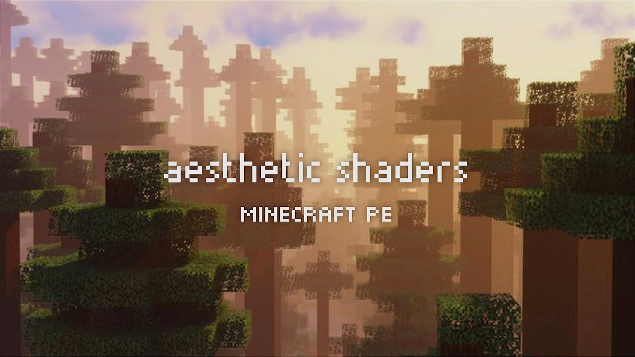 aesthetic shaders for minecraft pe 1.20 🌿🌪| render dragon - YouTube