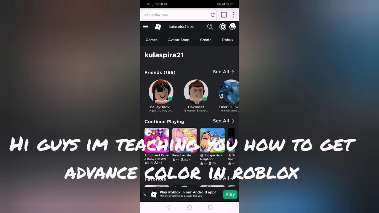 How to get advanced skintone roblox mobile 2020! - YouTube