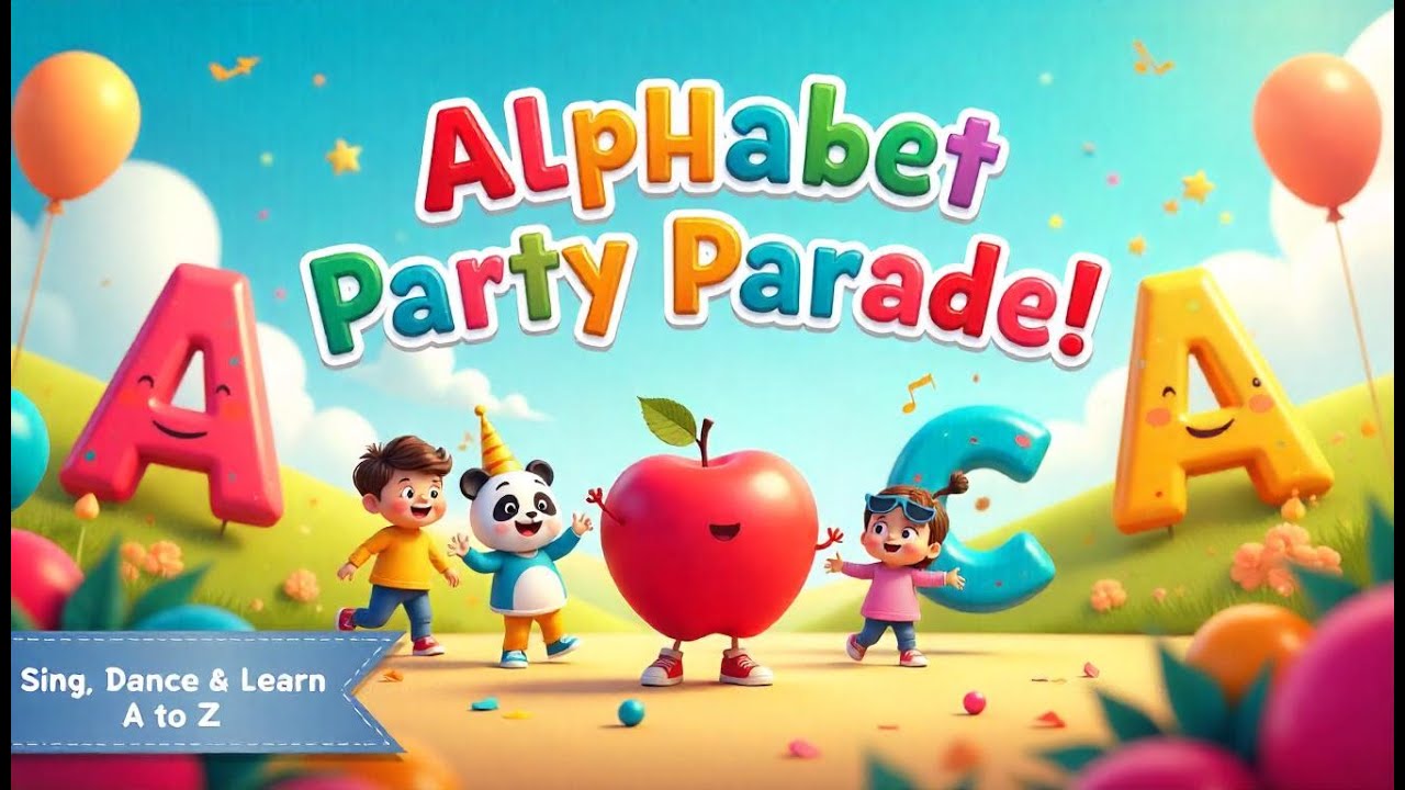 Alphabet Party Parade! | Fun A to Z Song for Kids | Learn the ABCs with ...