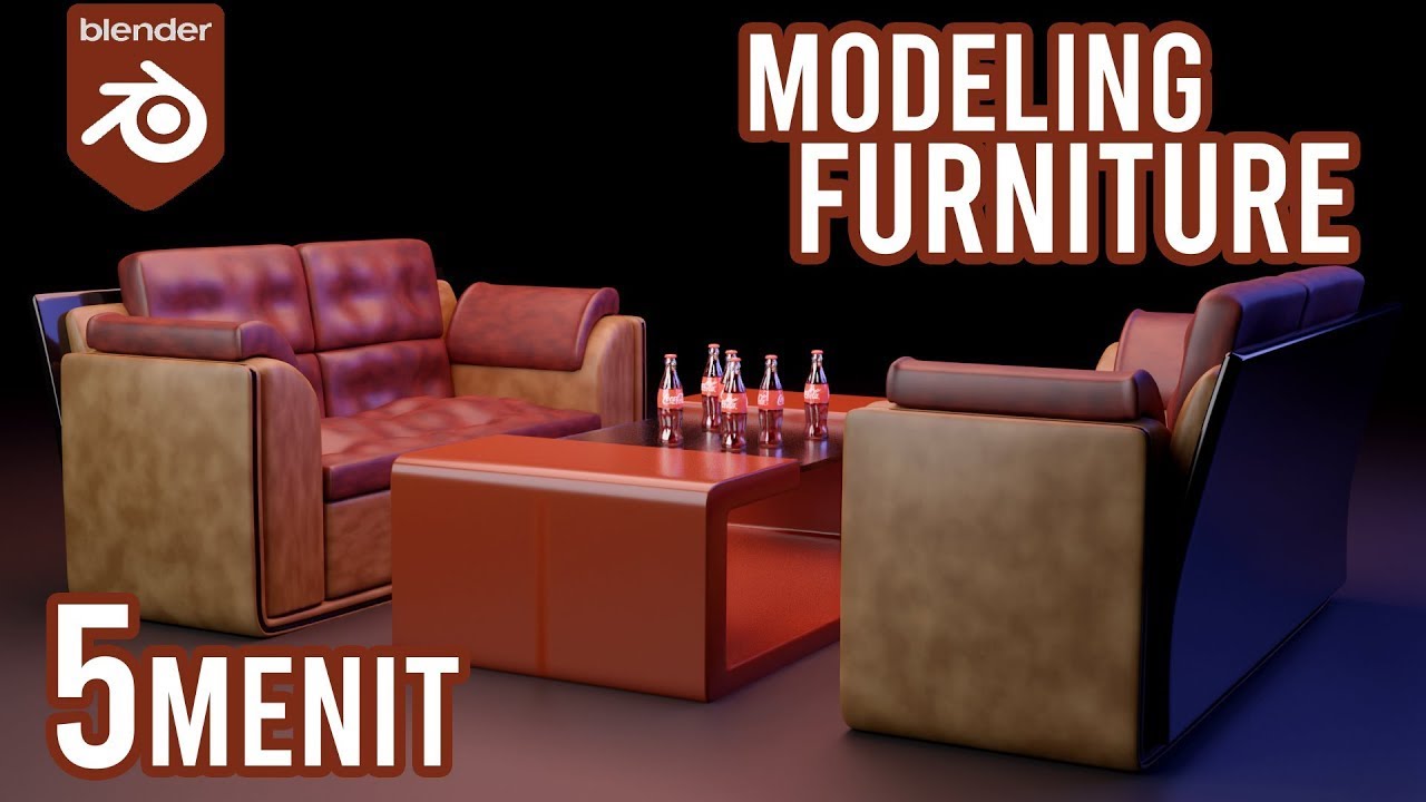 3D MODELING FURNITURE 5 MENIT - CHALLENGE 06 - YouTube