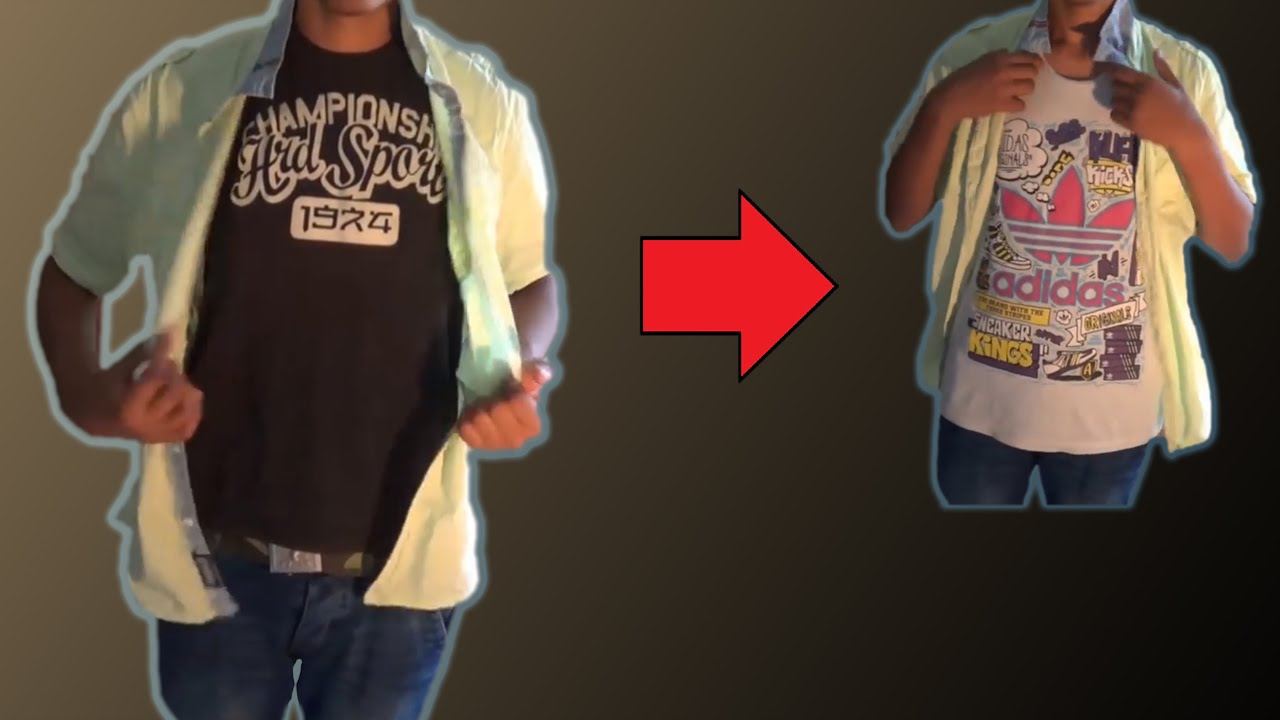 TUTORIAL magic trick change t-shirt - magia cambio maglietta - YouTube