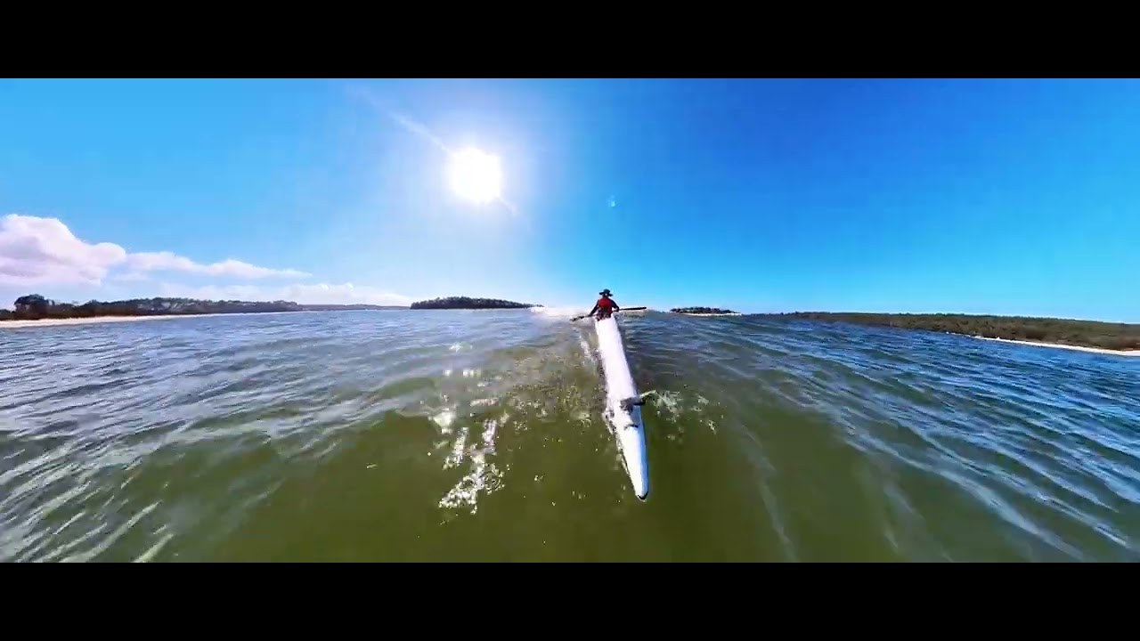 Fenn Surf Ski with DK rudder. Best wave so far! - YouTube