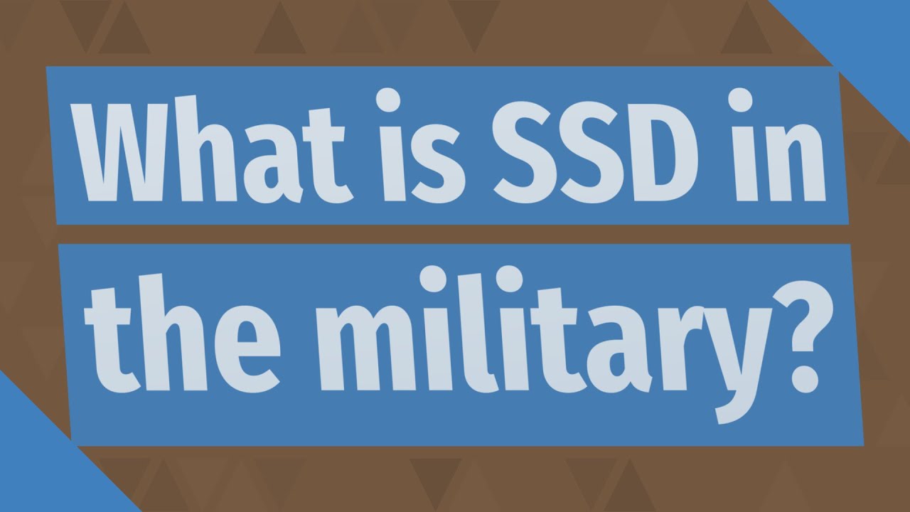 What is SSD in the military? - YouTube