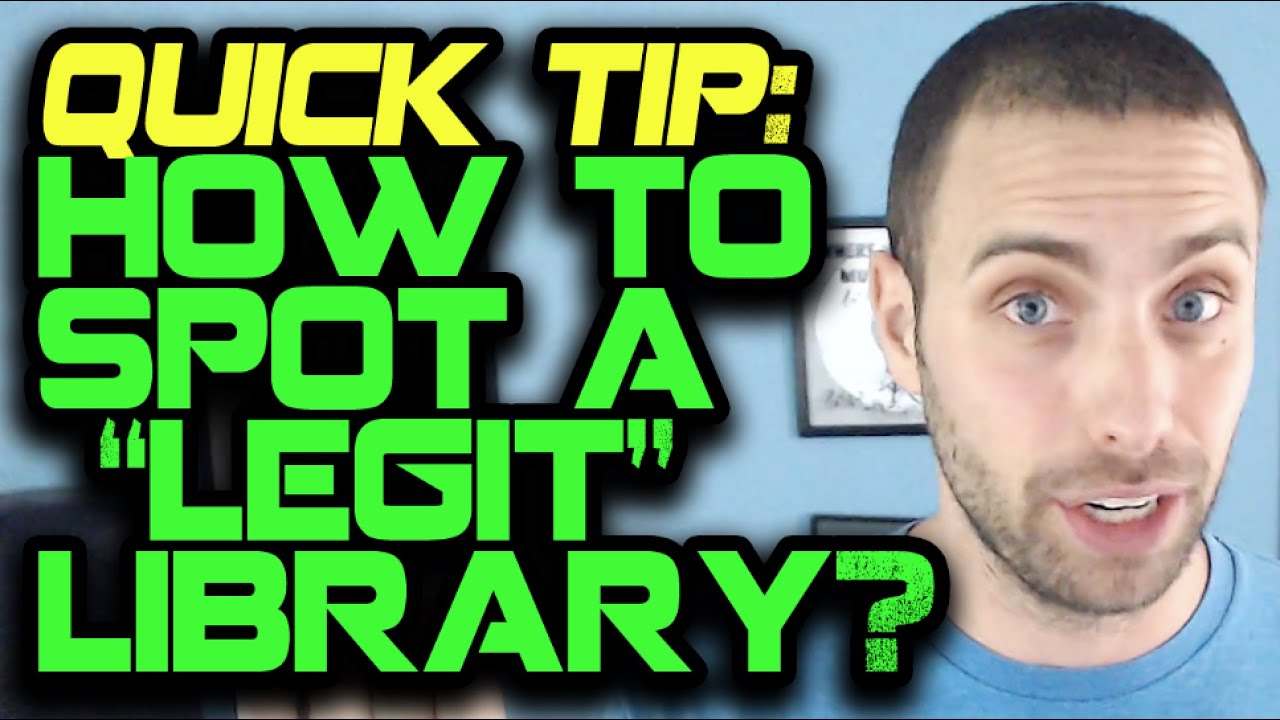 Quick Tip To Know If A Library Is "Legit" or Not - YouTube