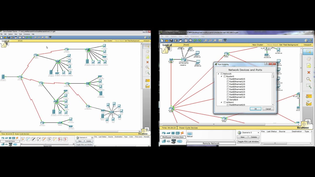 Conexión Multiusuario en Packet Tracer - YouTube