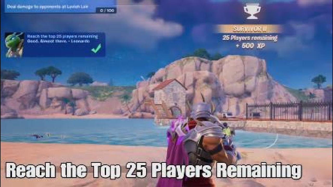 Reach the Top 25 Players Remaining - Fortnite TMNT Cowabunga Quest ...
