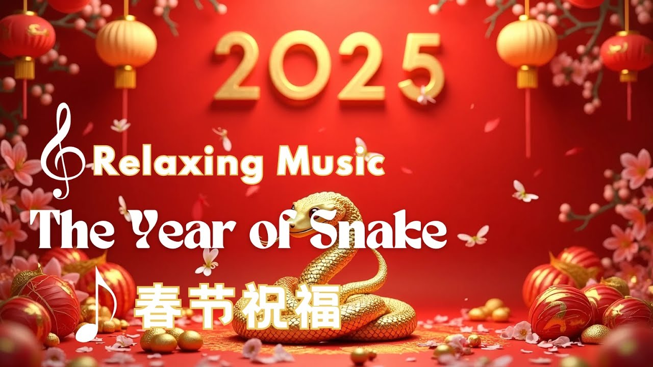 The Year of Snake: Relaxing Music, Soothing, Calming, Stress Relief 春節 ...
