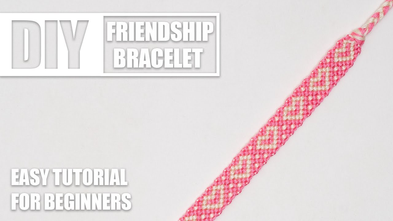 Hearts Love Macrame Friendship Bracelet | Easy Tutorial for Beginners ...