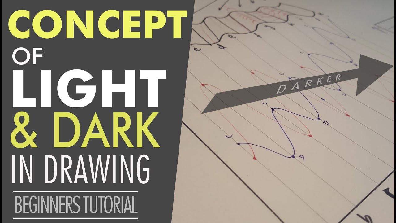 Concept of Light and Dark in Drawing | Beginners Tutorial - YouTube