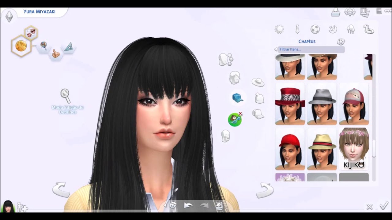 The Sims 4: Create A Sim | Japanese High School girls - YouTube