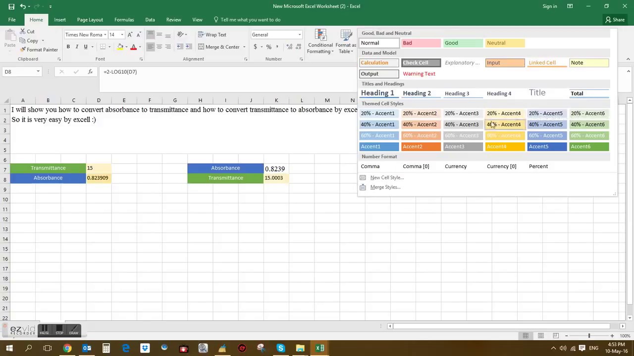 Absorbance vs Transmittance - YouTube