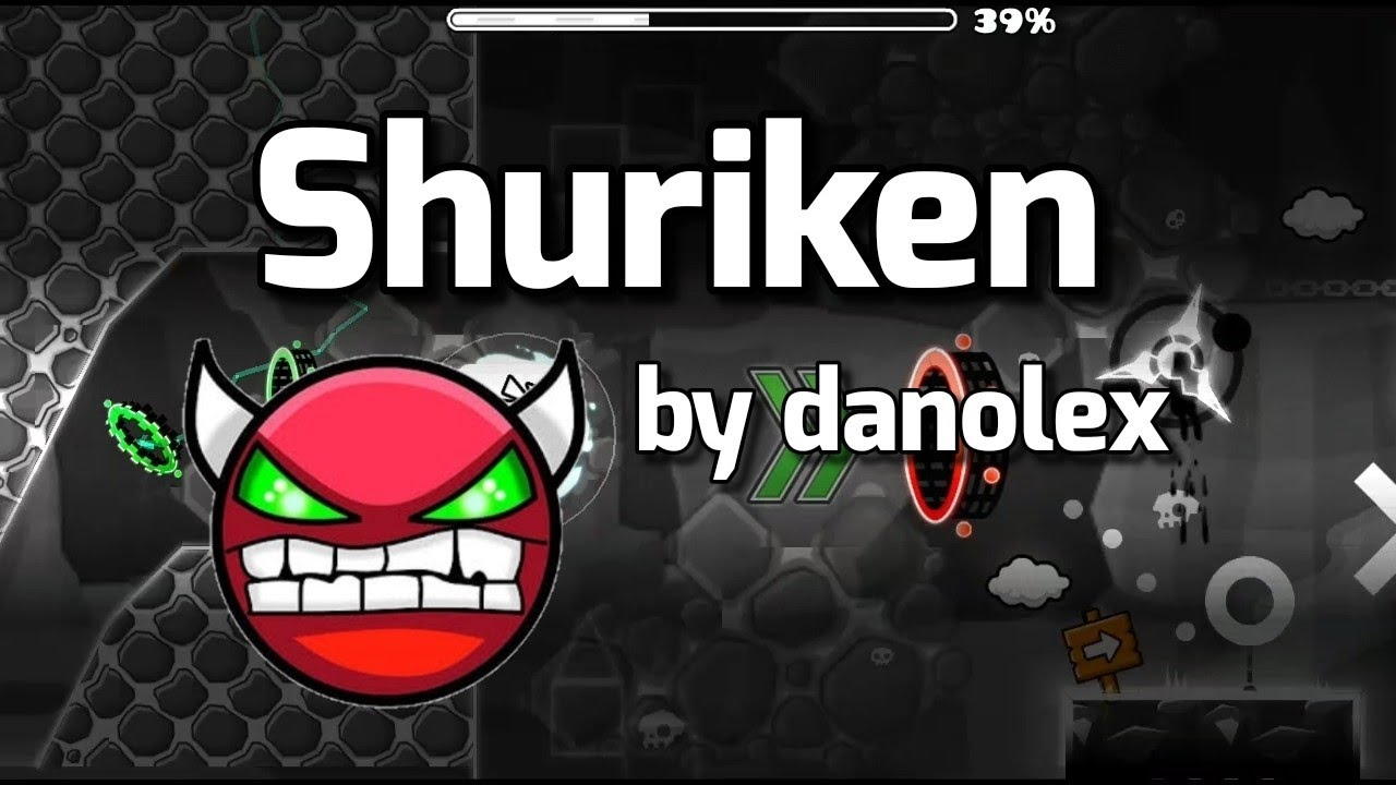 MY FIRST HARD DEMON "shuriken" by danolex - YouTube