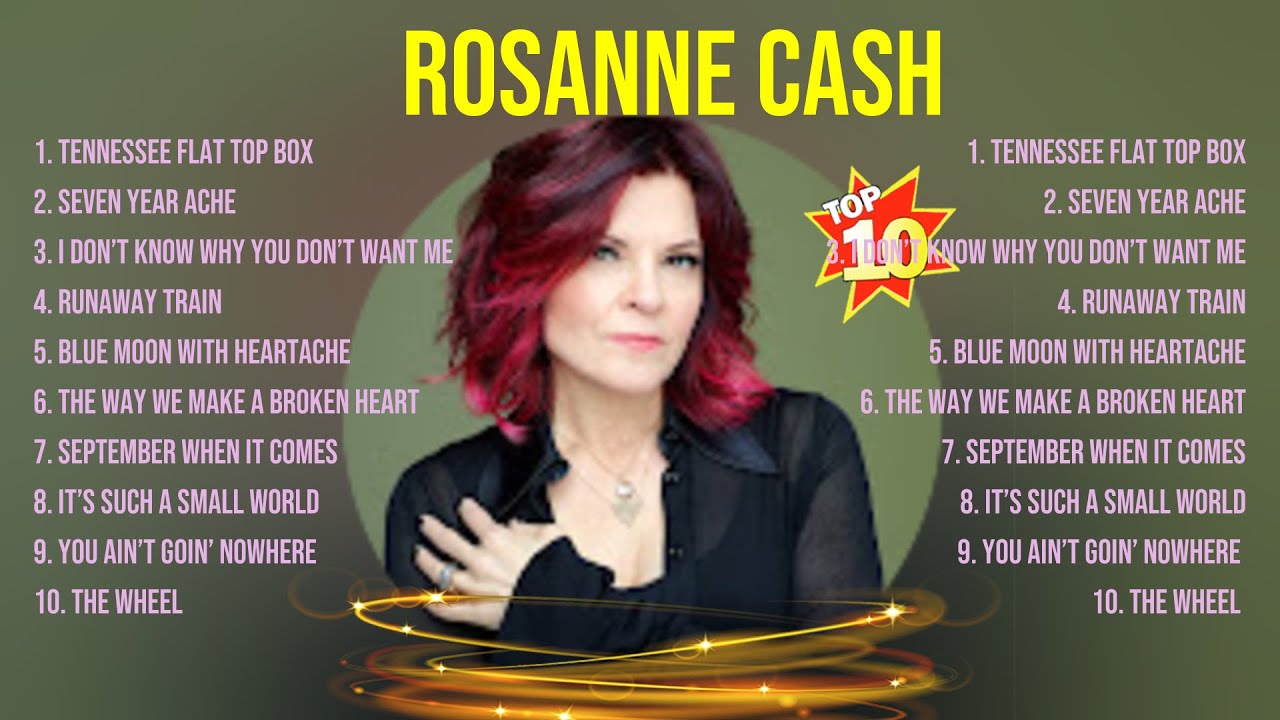 Rosanne Cash Top 100 Classic Country Songs of 70s 80s 90s 💚 Hits Album ...