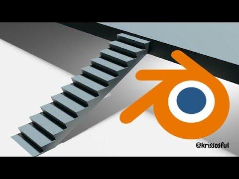 How to create an escalator in Blender (Tutorial) - YouTube