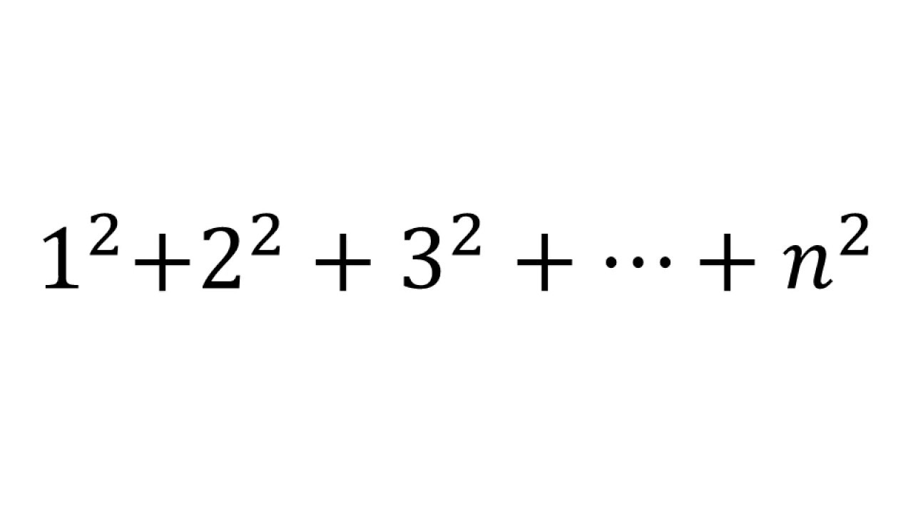 1 2 2 2 3 2 N 2 Sum Of Squares Of First N Natural Numbers