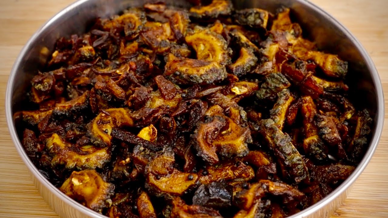 பாகற்காய் வறுவல் இப்டி செய்ங்க எல்லாரும் விரும்பி சாப்பிடுவாங்க ...