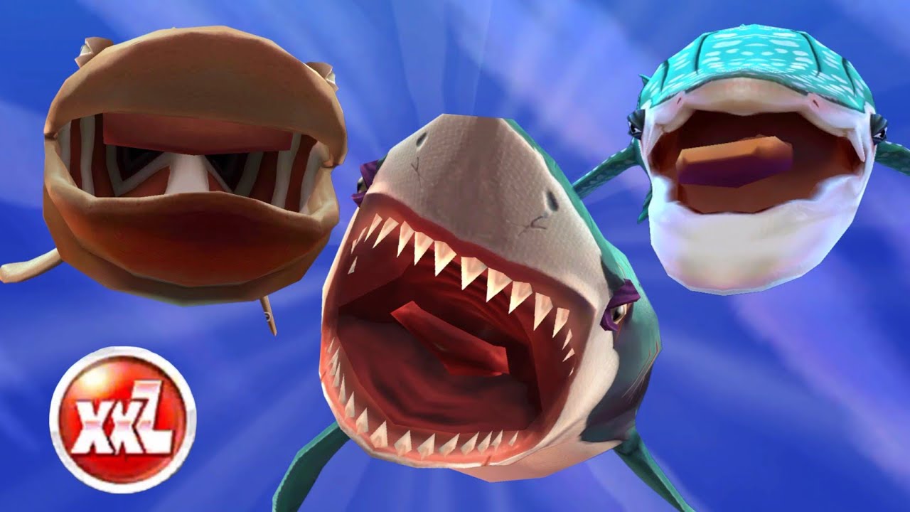ALL NEW XXL SHARKS UNLOCKED - HUNGRY SHARK WORLD - NEW SHARK GAMEPLAY ...