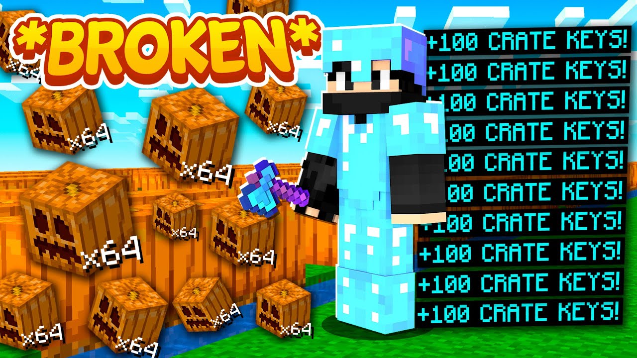 *BROKEN* WE HAVE A FULLY UPGRADED HARVESTER AXE! | Minecraft Skyblock ...