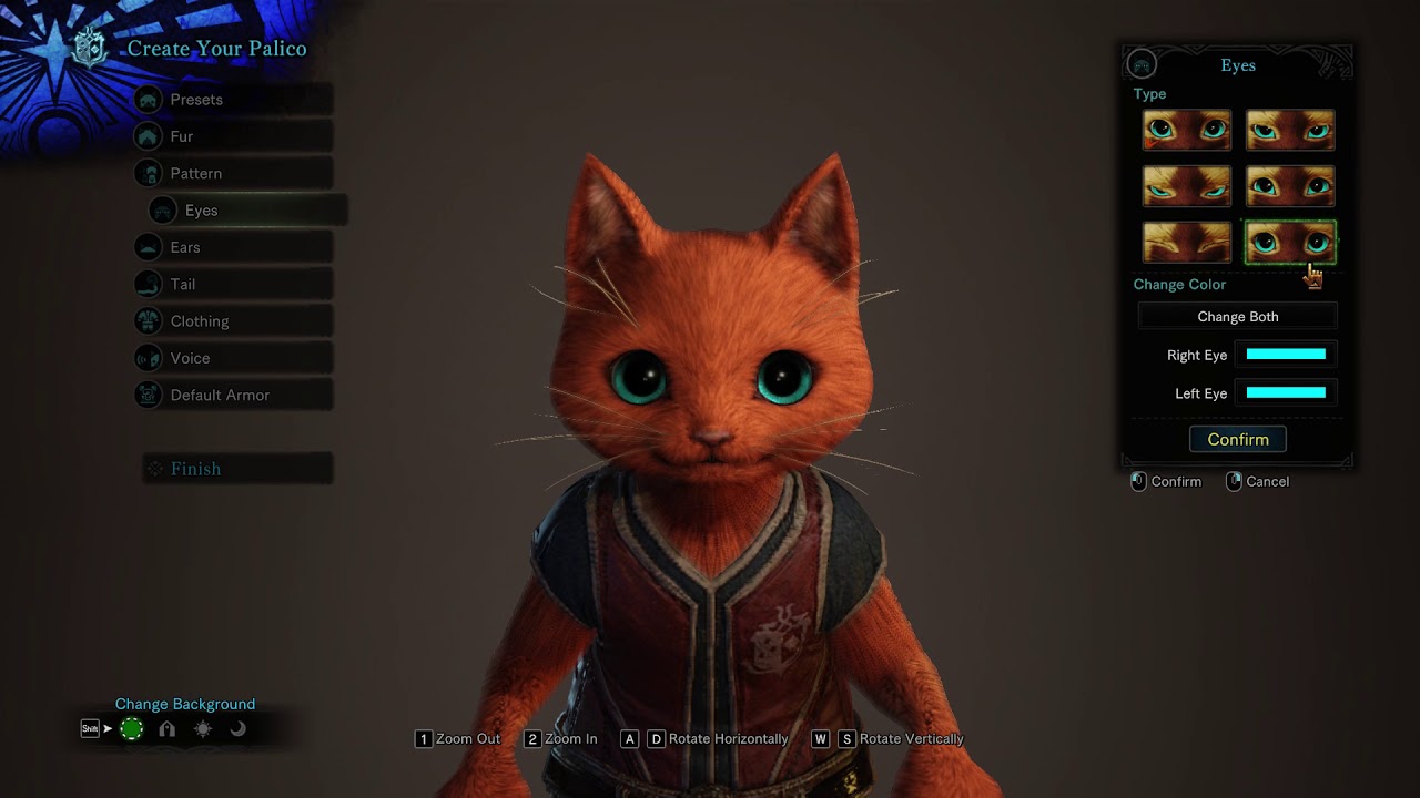 Palico (Cat) Character Monster Hunter World Character Creation - YouTube