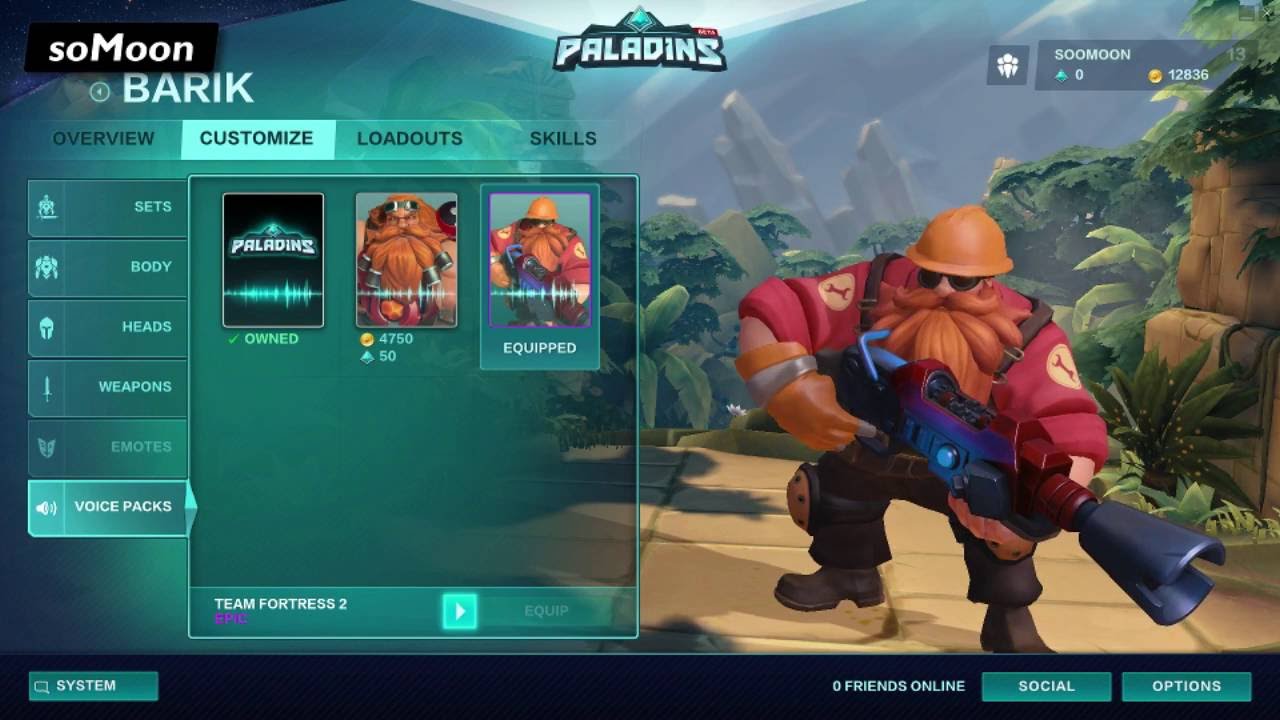 Paladins | 如何取得 Barik 的 TF2 Engineer 造型（語音包） - YouTube