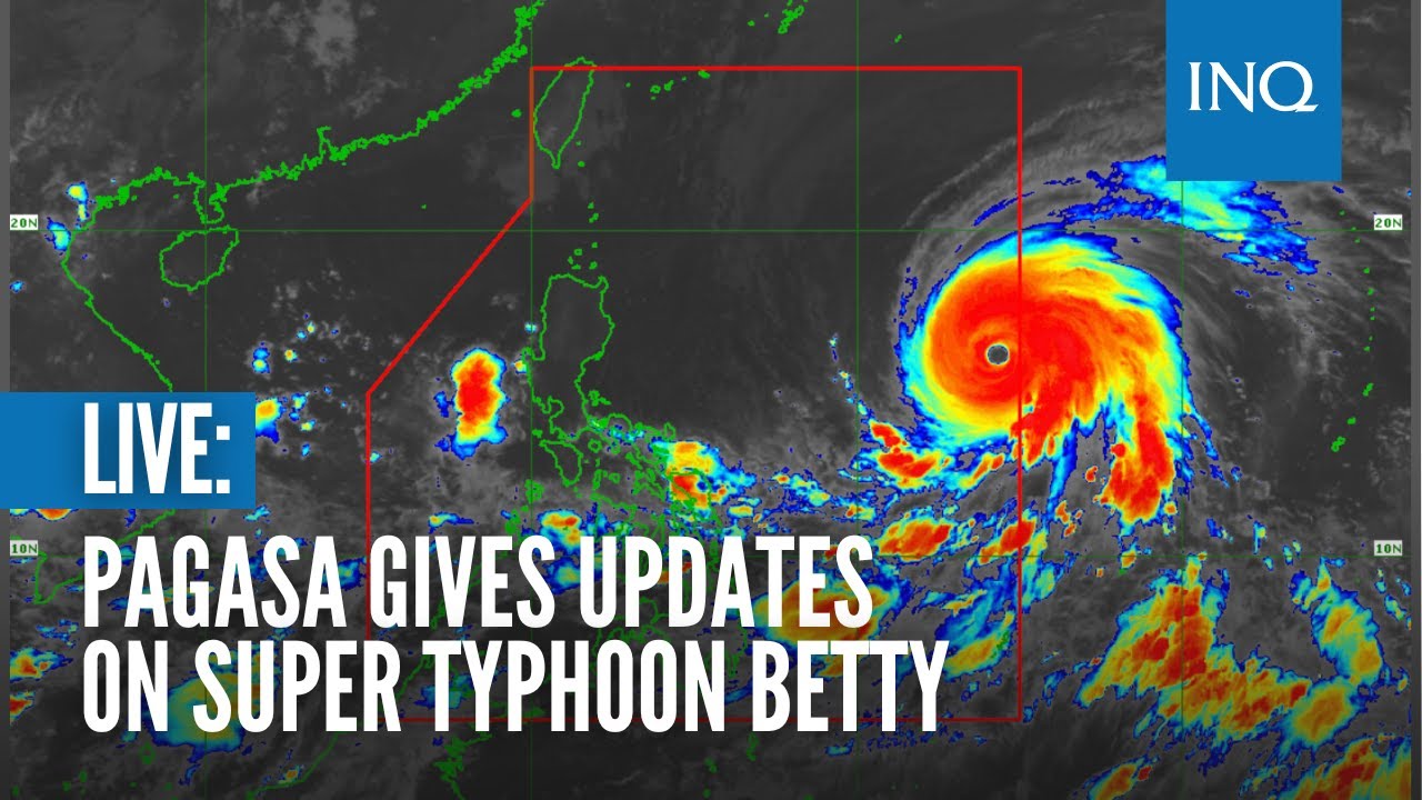 LIVE: Pagasa gives updates on Super Typhoon Betty - YouTube