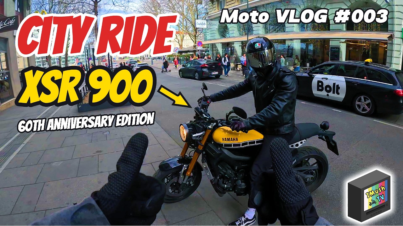 City ride & XSR 900 - Moto VLOG Vienna - Yamaha MT 07 [4K] - YouTube