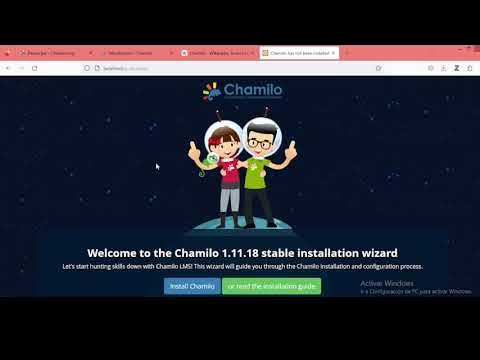 Vídeo tutorial Chamilo LMS 1.11.18. Descargar e instalar instalar en el computador. Software ...