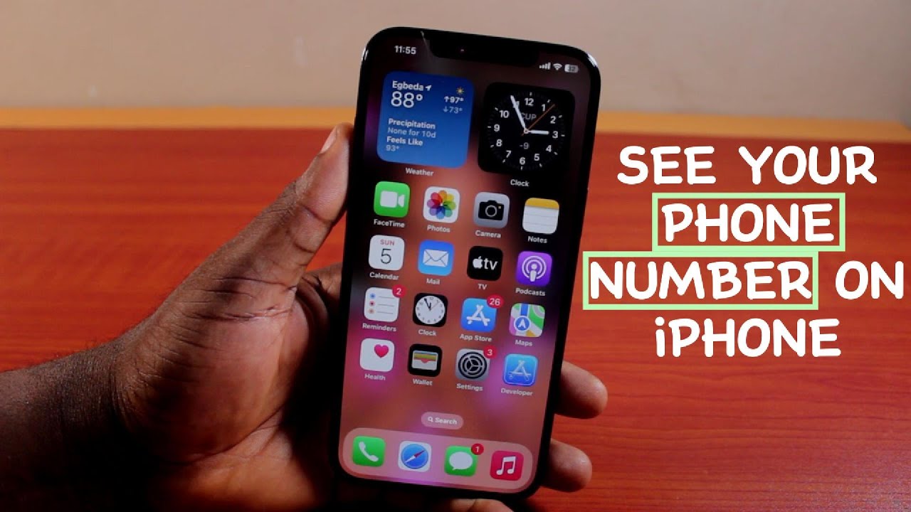 How to See your Phone Number on iPhone - YouTube