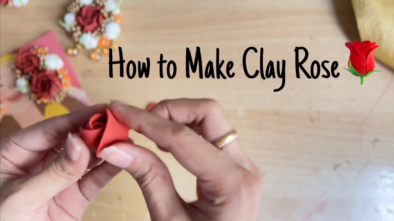 How to Make Clay Rose. 🌹 - YouTube