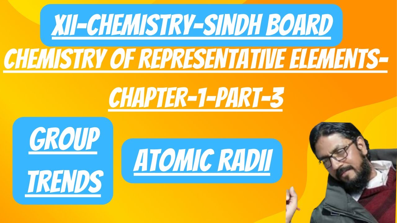 Group Trends Atomic Radii Chemistry Of Representative Elements 1546