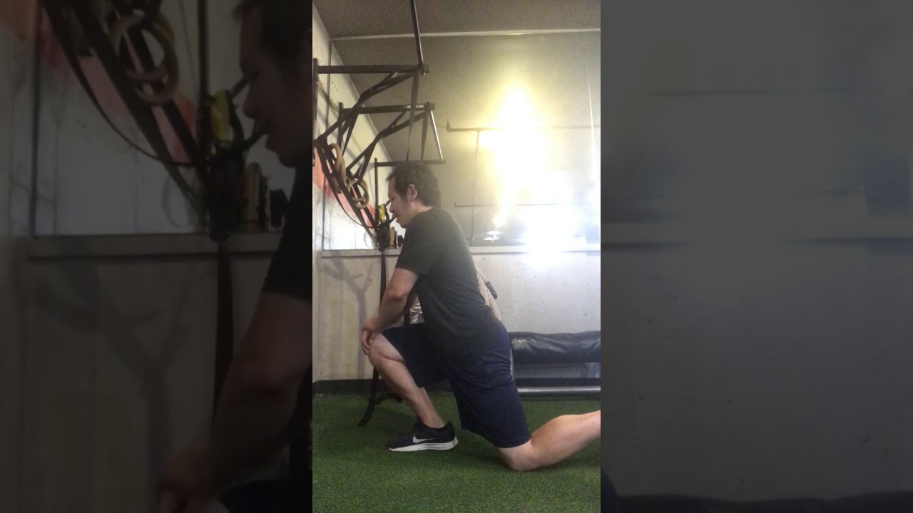 Half kneeling ankle and hip flexor rocks - YouTube