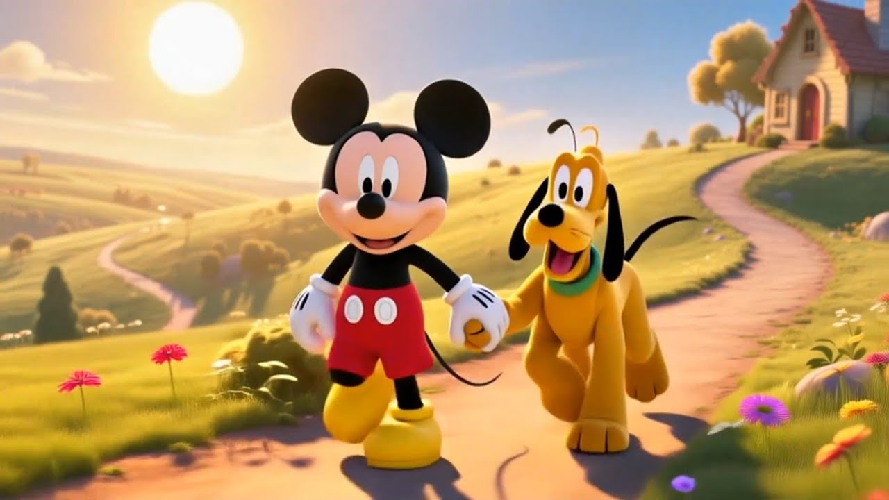 🌞🐭🐶 Mickey Mouse & Pluto’s Morning Walk Adventure 🐶🐭🌞 - YouTube