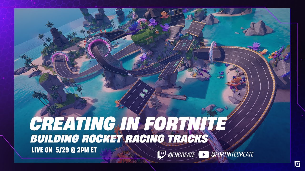 Building Rocket Racing Tracks | Creating In Fortnite - YouTube