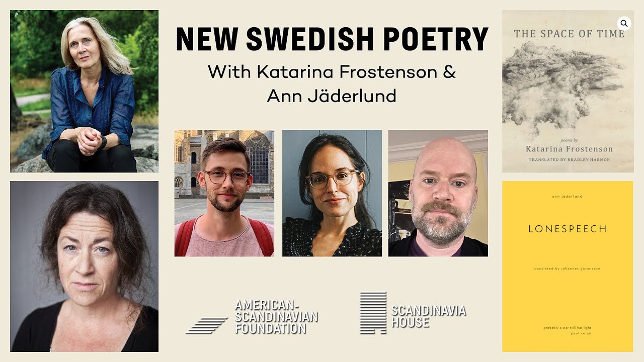 New Swedish Poetry | Katarina Frostenson & Ann Jäderlund - YouTube
