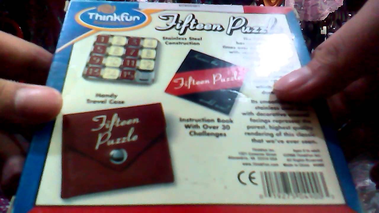 UNBOXING: Fifteen Puzzle - Thinkfun - YouTube
