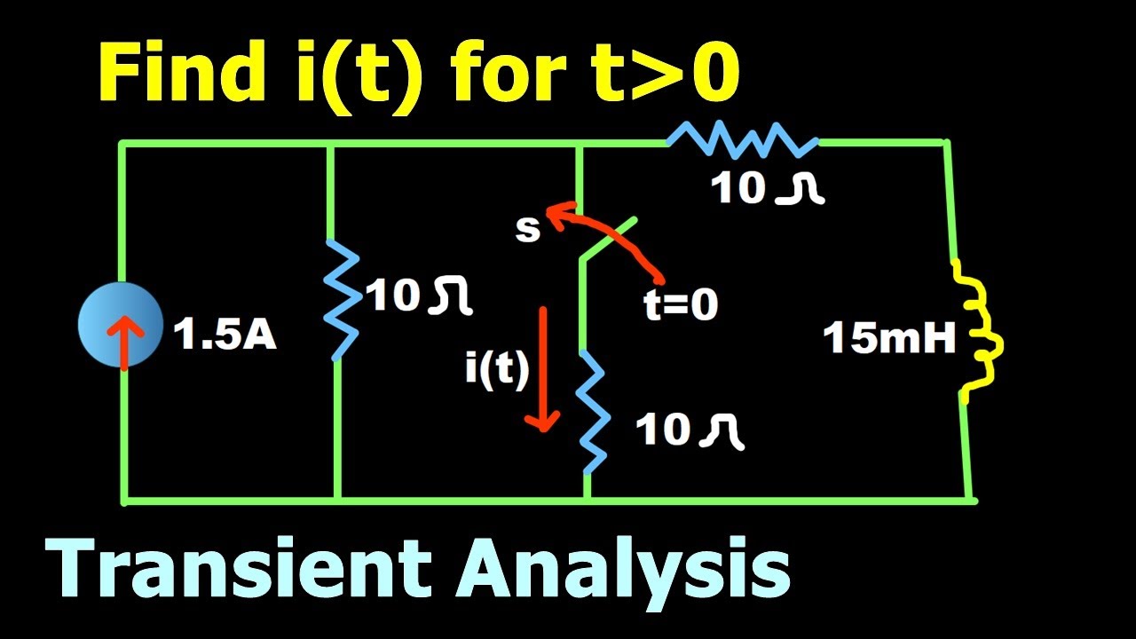 Transient Analysis II problem 3 - YouTube