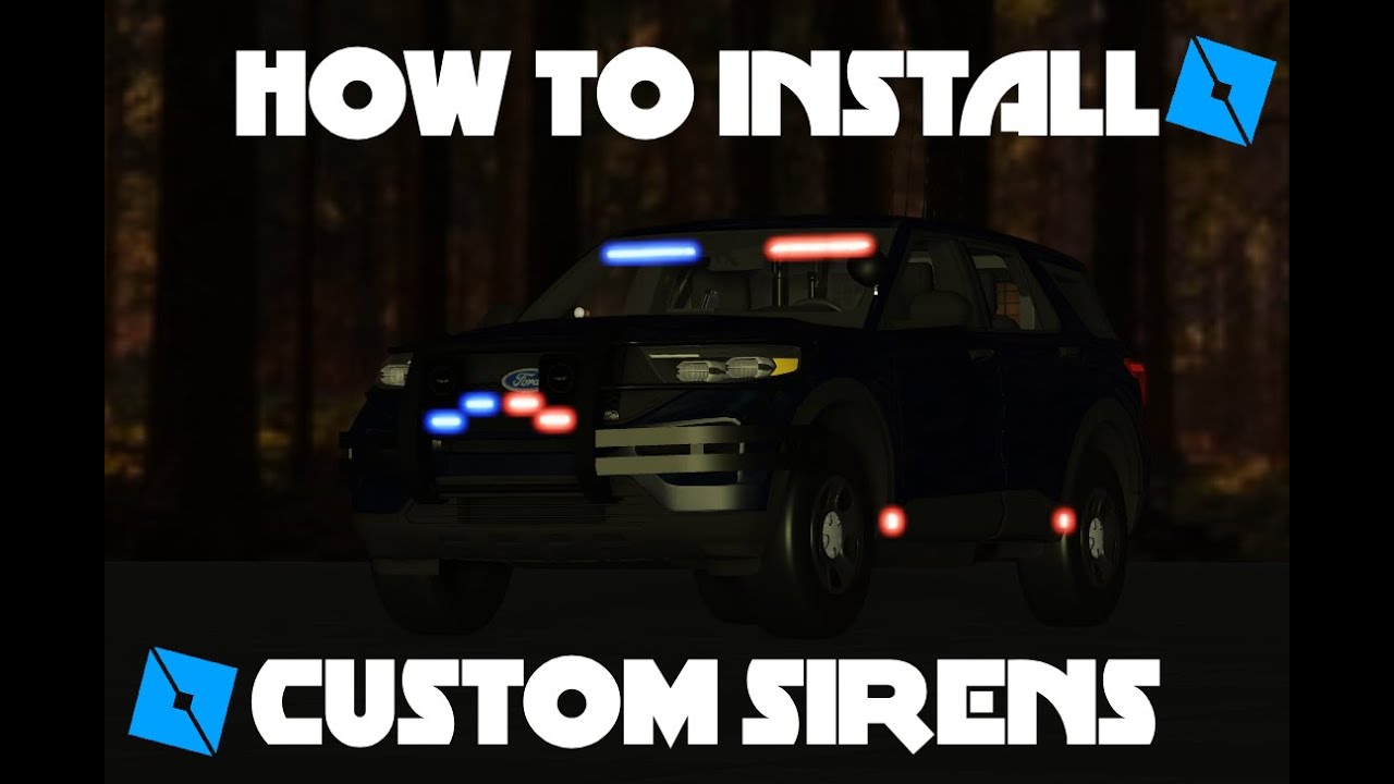 How to install custom sirens for your vehicles in Roblox Studio - YouTube