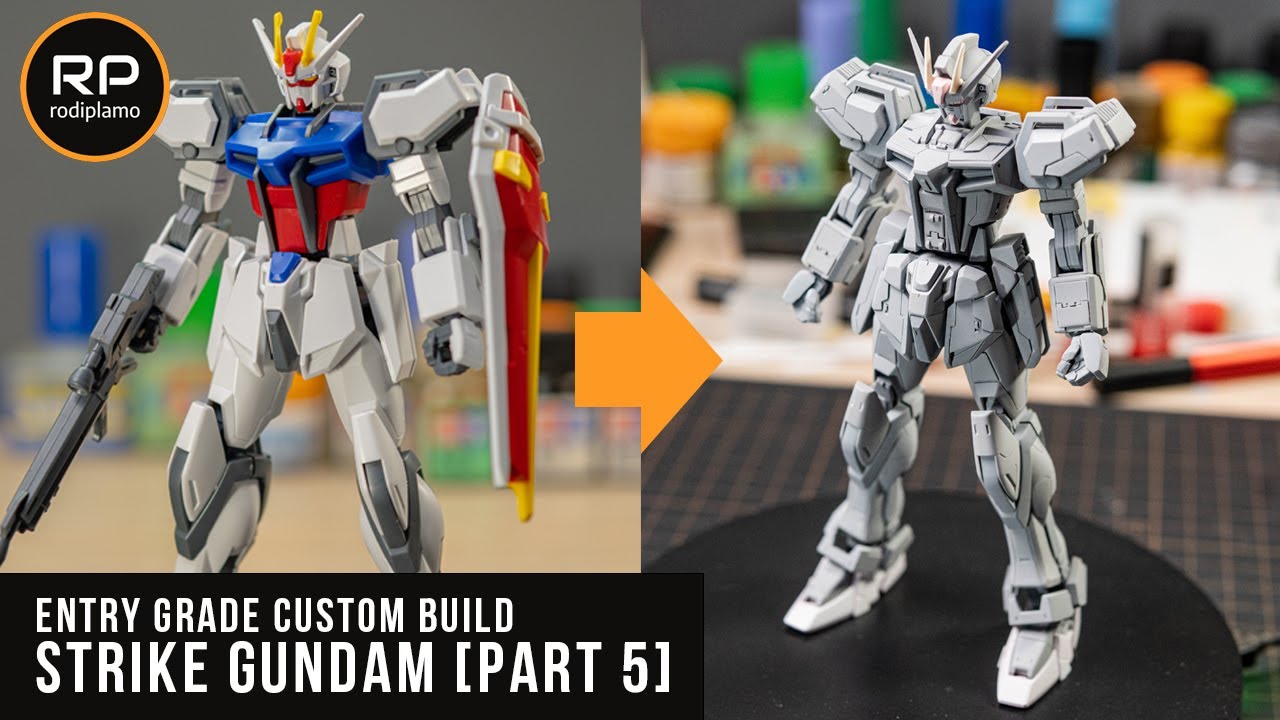 Gunpla Custom | Entry Grade Strike Gundam (Part 5 - Legs) | Gundam Seed ...