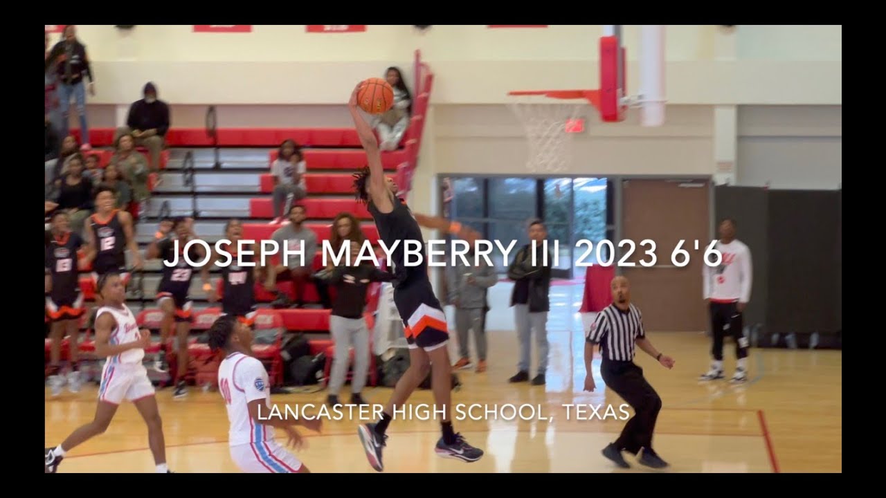 Joseph Mayberry III 2023 6'6 Lancaster High School - YouTube